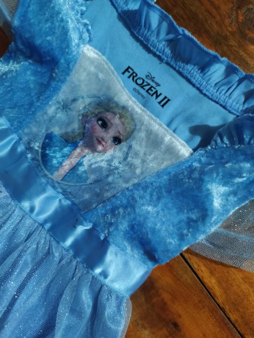 Disney Brand Frozen Elsa Blue Shining Shimmering Dress, Babies & Kids ...