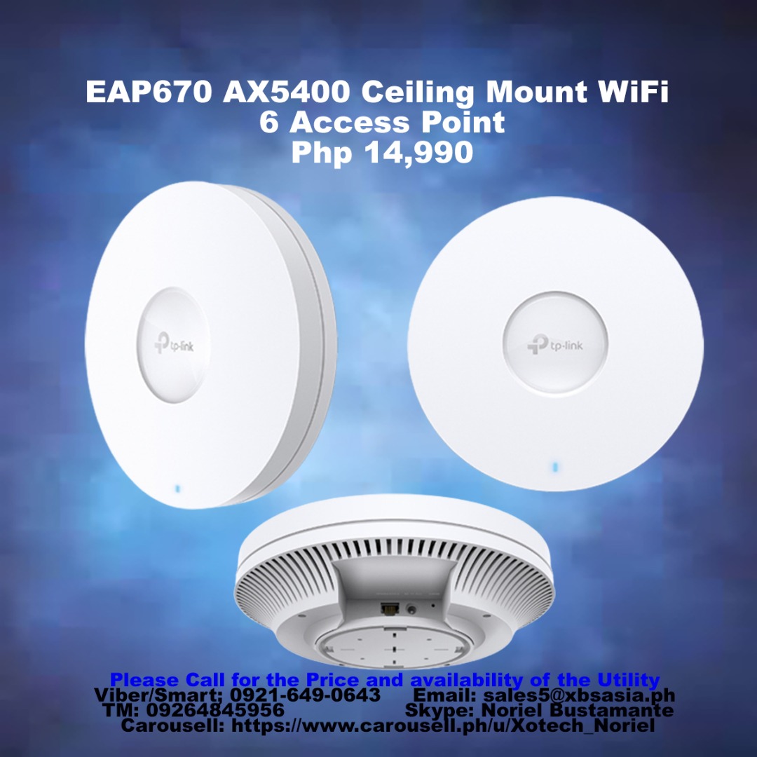 EAP670 AX5400 Ceiling Mount WiFi 6 Access Point WI-FI, Computers & Tech ...