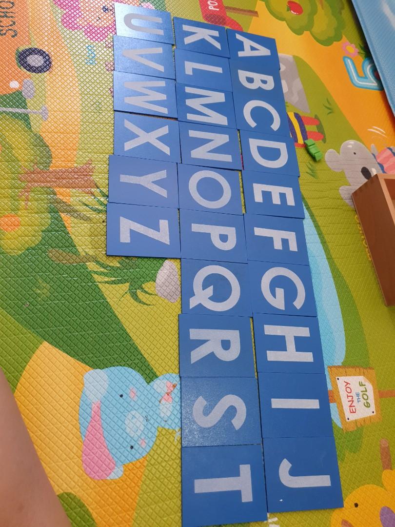 Educational montessori sand alphabet, Hobbies & Toys, Toys & Games on ...