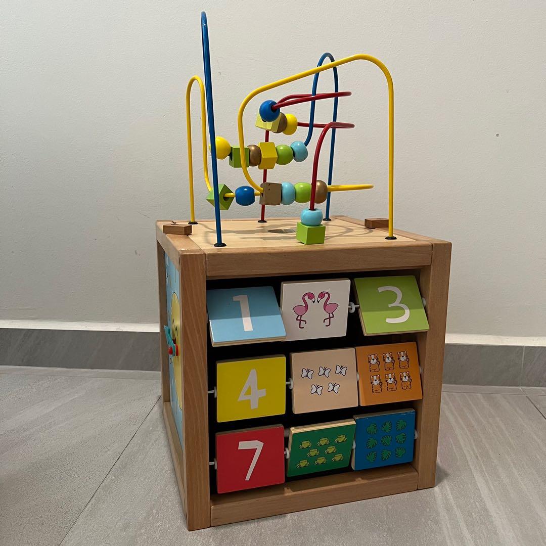 ELC giant wooden activity cube, Babies & Kids, Infant Playtime on Carousell