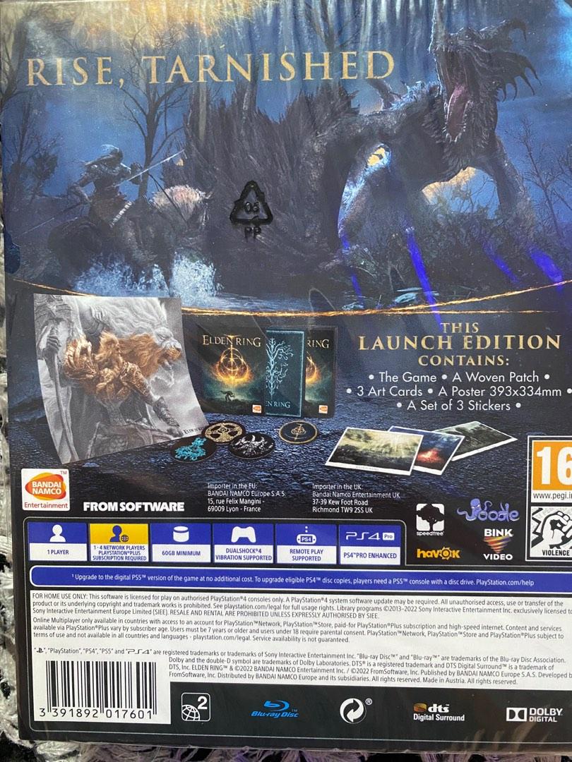 Elden ring launch edition Ps4, Ps5 upgradable, Video Gaming, Video ...