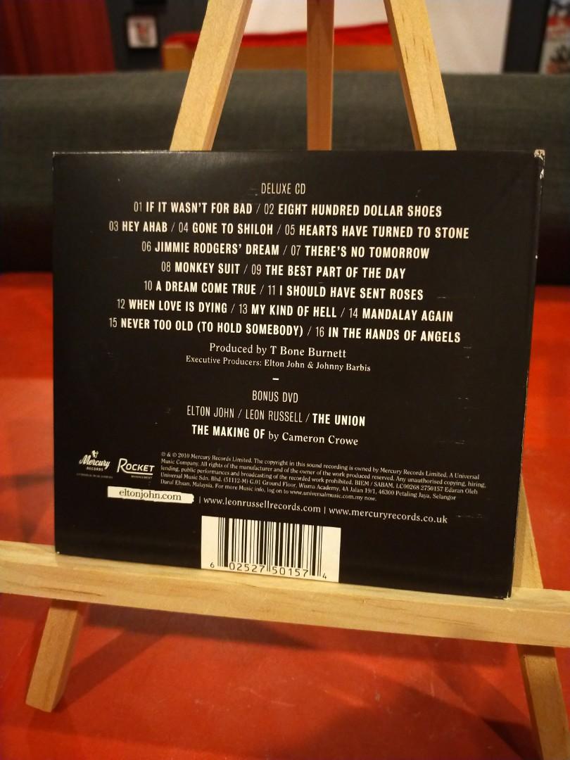 Elton John/Leon Russell/ The Union Deluxe CD+DVD, Hobbies & Toys, Music ...
