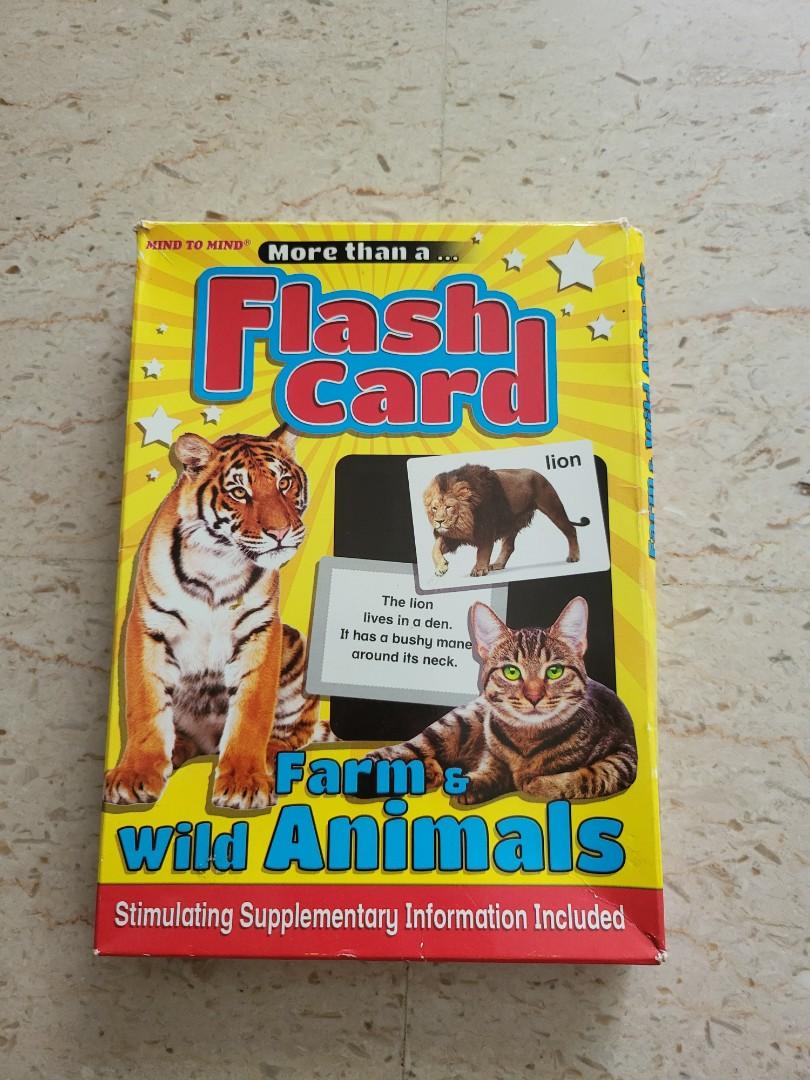 Farm & wild animals Flash Card, Hobbies & Toys, Books & Magazines ...