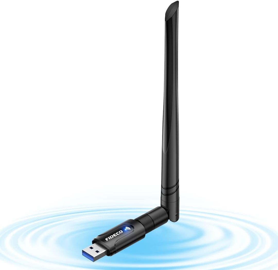 FIDECO WiFi Adapter - AC1200 Dual Band (5.8G/Max 867Mbps & 2.4G/Max ...