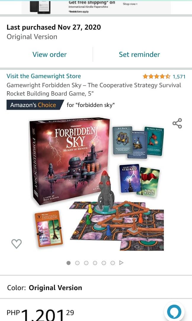 Forbidden Island, Forbidden Desert, Forbidden Sky Board Games for Sale, Hobbies & Toys, Toys ...