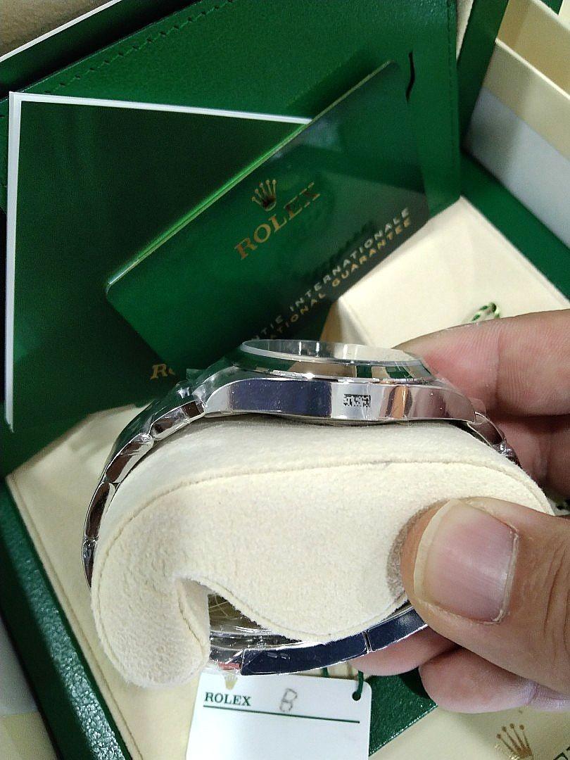 Full sticker 09/2022 rolex 126900 air king, Luxury, Watches on Carousell