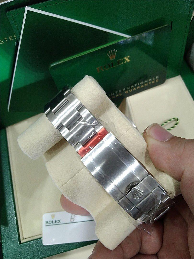 Full sticker 09/2022 rolex 126900 air king, Luxury, Watches on Carousell