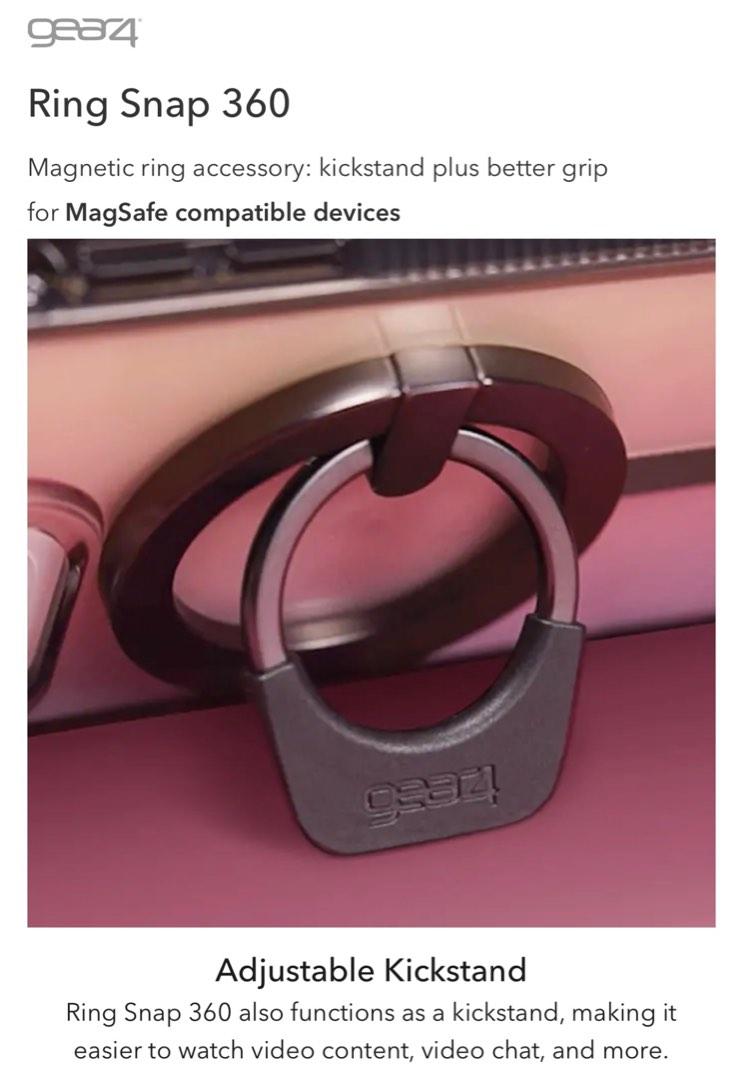 ZAGG Gear4 Ring Snap 360, Mobile Phones & Gadgets, Mobile & Gadget Accessories, Other Mobile ...