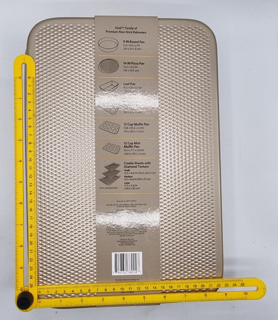 GLAD Roaster Pan Non Stick Surface Double Coated Heavy Duty Bakeware ...