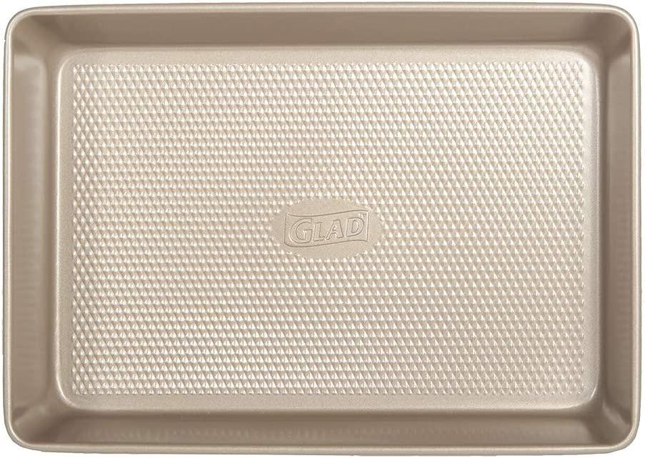 GLAD Roaster Pan Non Stick Surface Double Coated Heavy Duty Bakeware ...