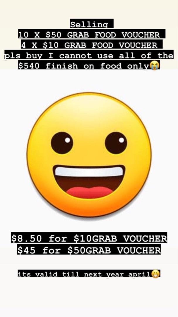 GRAB VOUCHER, Food & Drinks, Gift Baskets & Hampers on Carousell