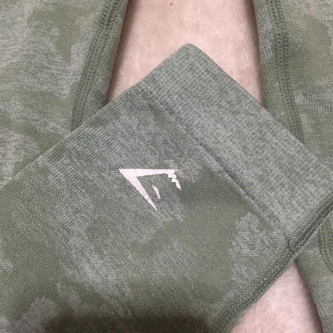 Gymshark Camo Seamless Leggings In Sage Green Womens Fashion