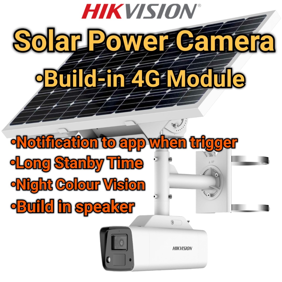Hikvision 4G Solar Camera Kit 4MP Colorvu | Complete Set Plug N Play ...