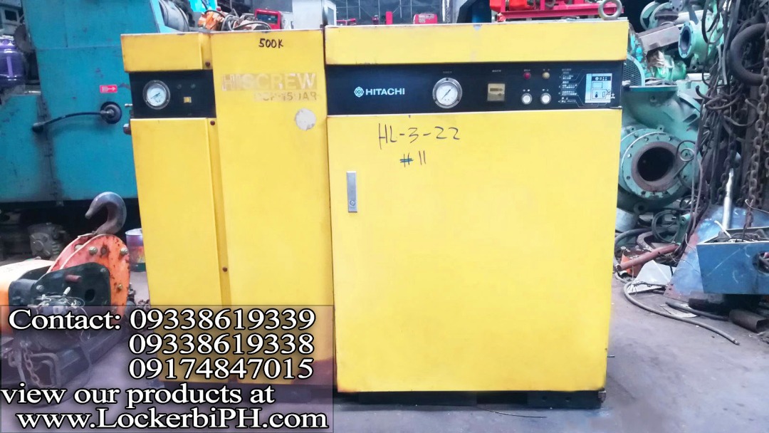 Hitachi Hi-Screw OSP15-UAR Screw Compressor w/ Built-in Air Dryer 20hp ...