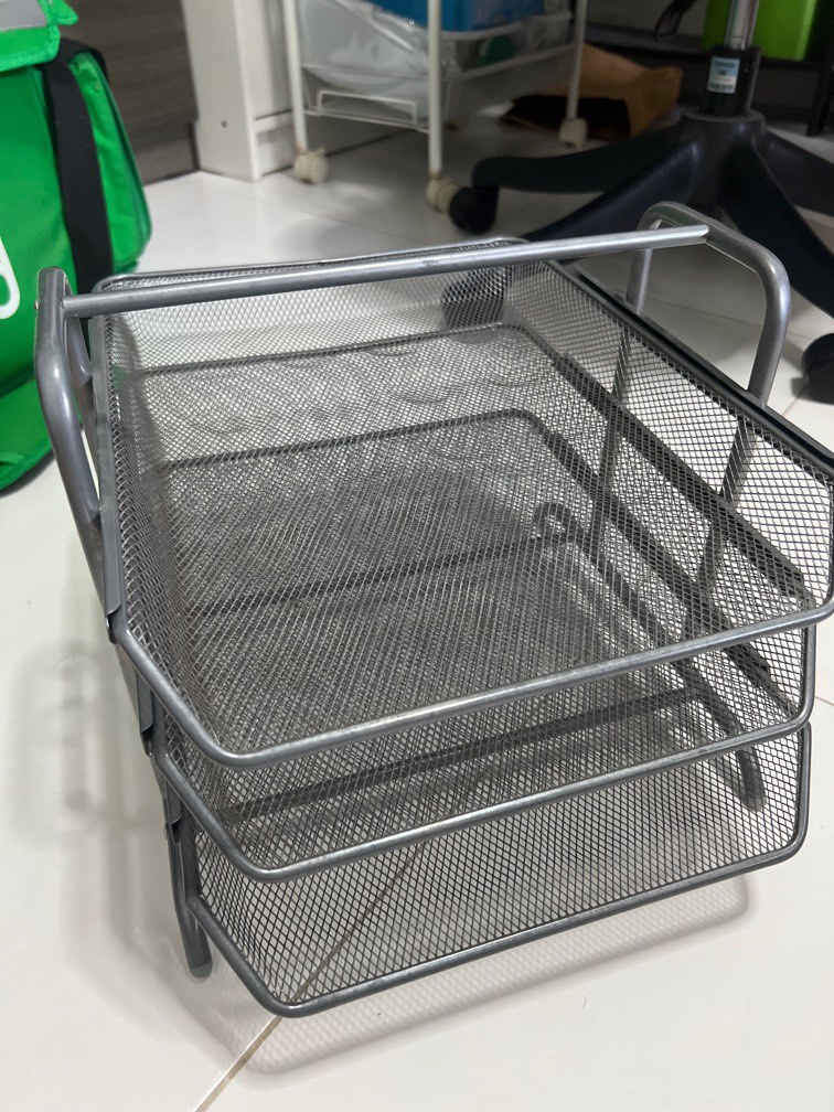 Ikea Office Table Top Letter Tray, Stainless-Steel, Silver, 29 x 35 x ...