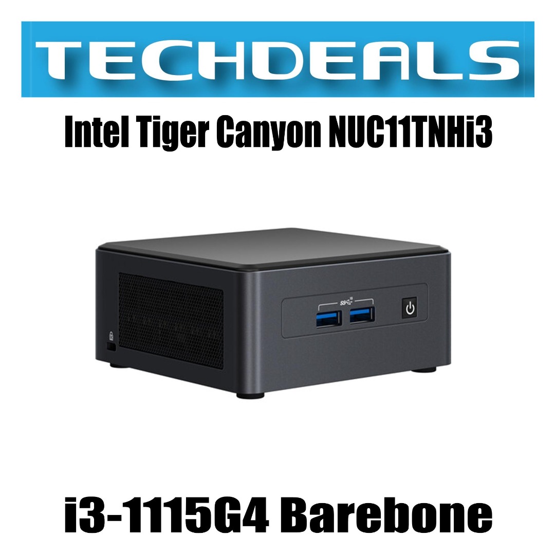 Intel Tiger Canyon NUC11TNHi3 i3-1115G4 Barebone, Computers & Tech ...