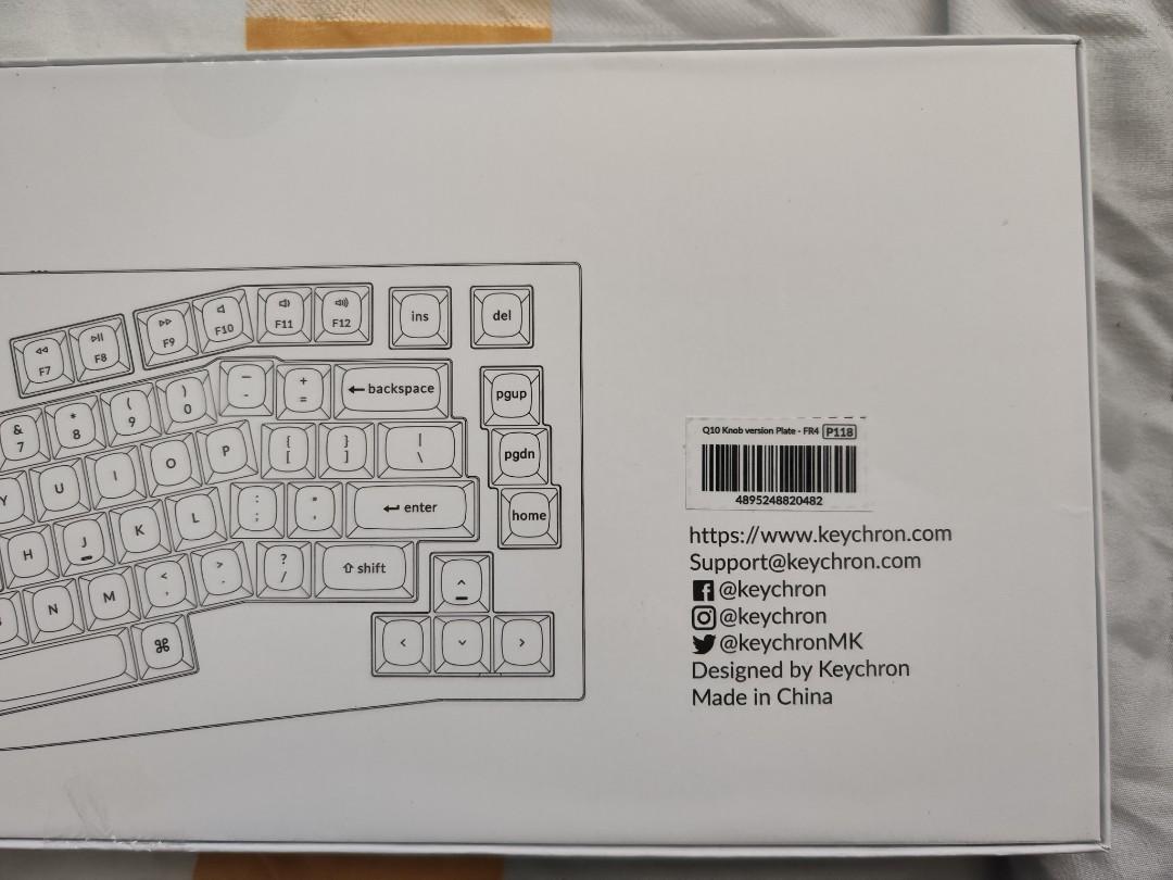 Keychron Q10 Barebones Kit - Purple + FREE FR4 plate, Computers & Tech ...