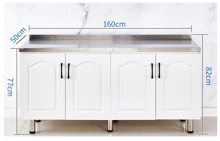 HF kitchen cabinet -stainless steel cabinet Free Installation & side ...