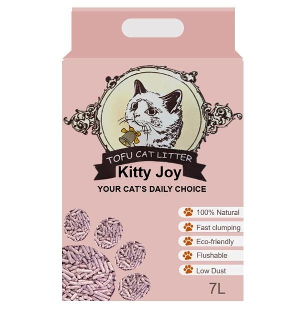 Kitty Joy Cat Tofu Pellet Flushable Fast Clump Lavender, Pet Supplies ...