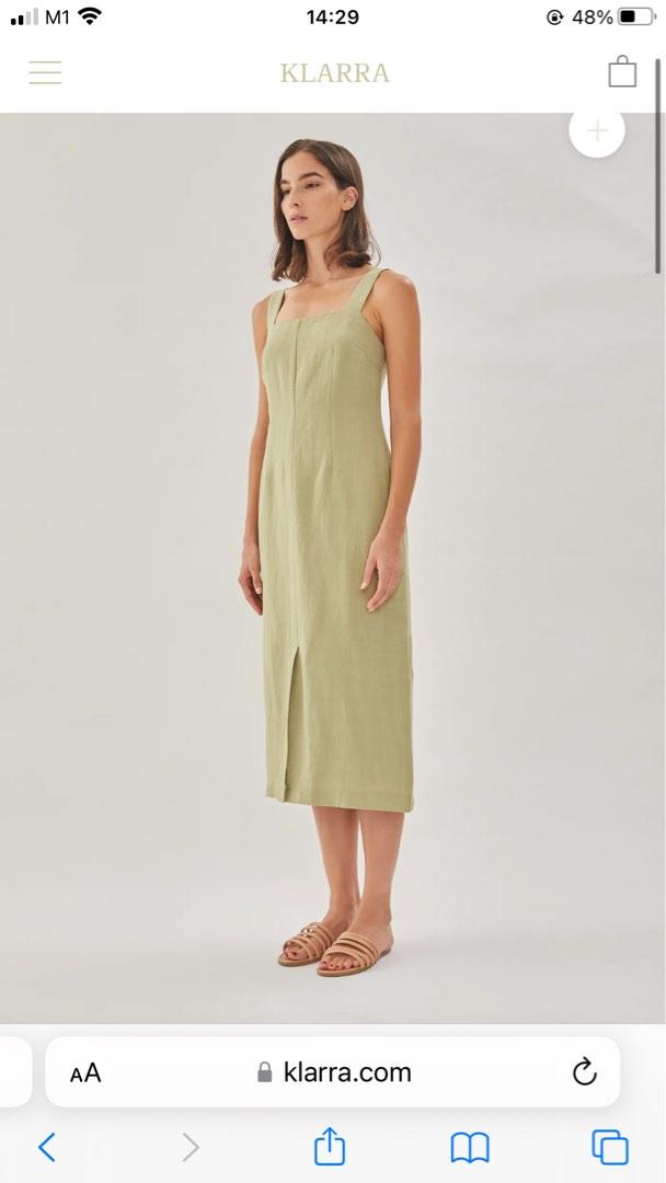 Klarra midi dress in natural, Women's Fashion, Dresses & Sets, Dresses ...