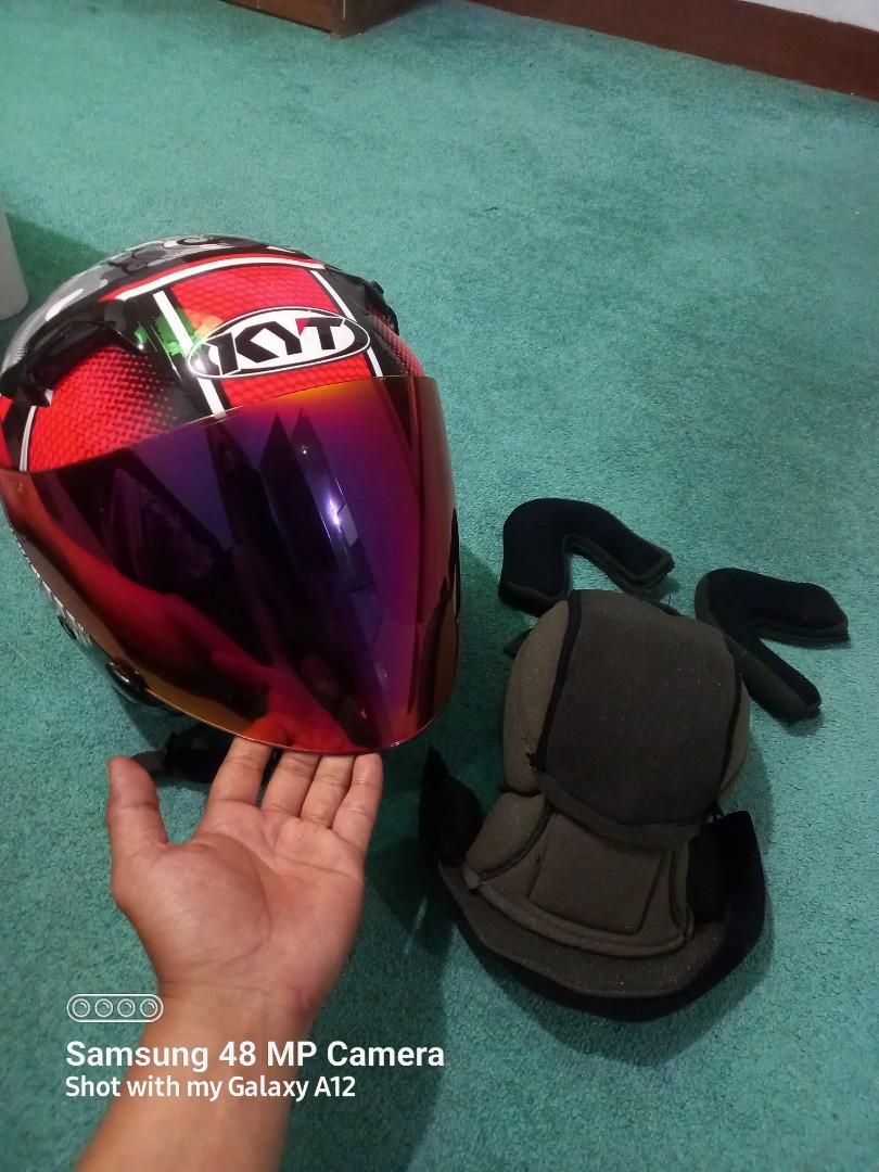 KYT HALF FACE MEDIUM, Motorbikes, Motorbike Parts & Accessories ...
