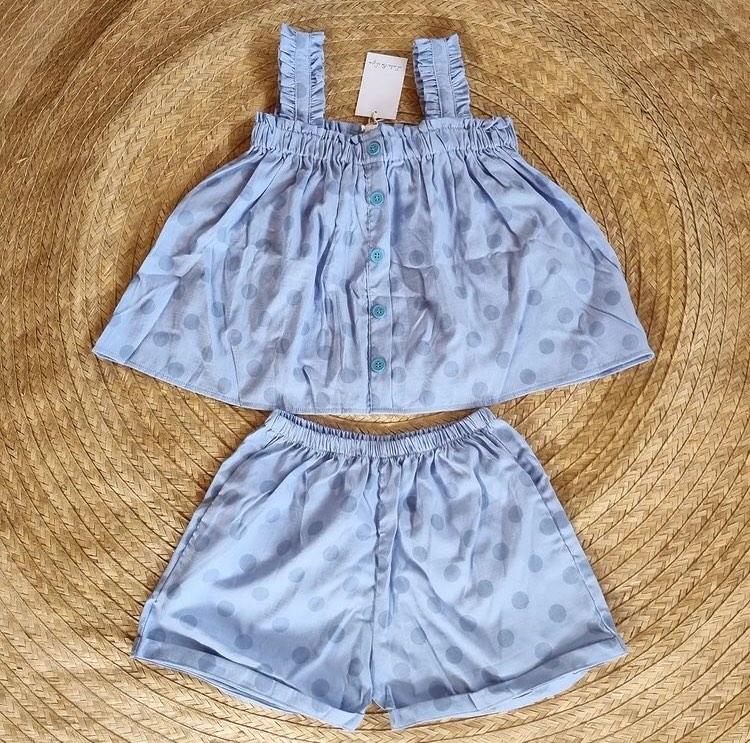 Laila and lyra Leta set in blue dot s10, Babies & Kids, Babies & Kids ...