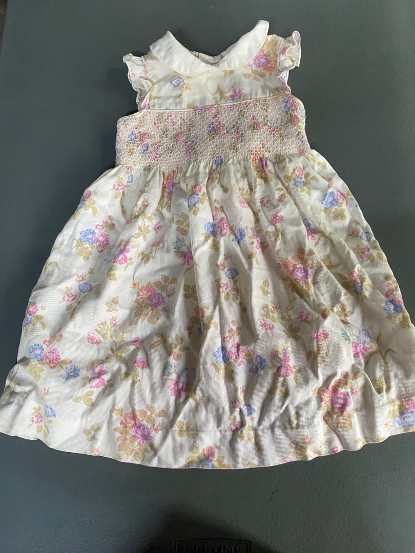 Laura Ashley Hand-smocked Girl Dress, Babies & Kids, Babies & Kids ...