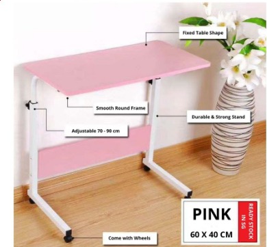 Lifting Laptop Desk / Height adjustable Portable Table/ Bedside Table ...