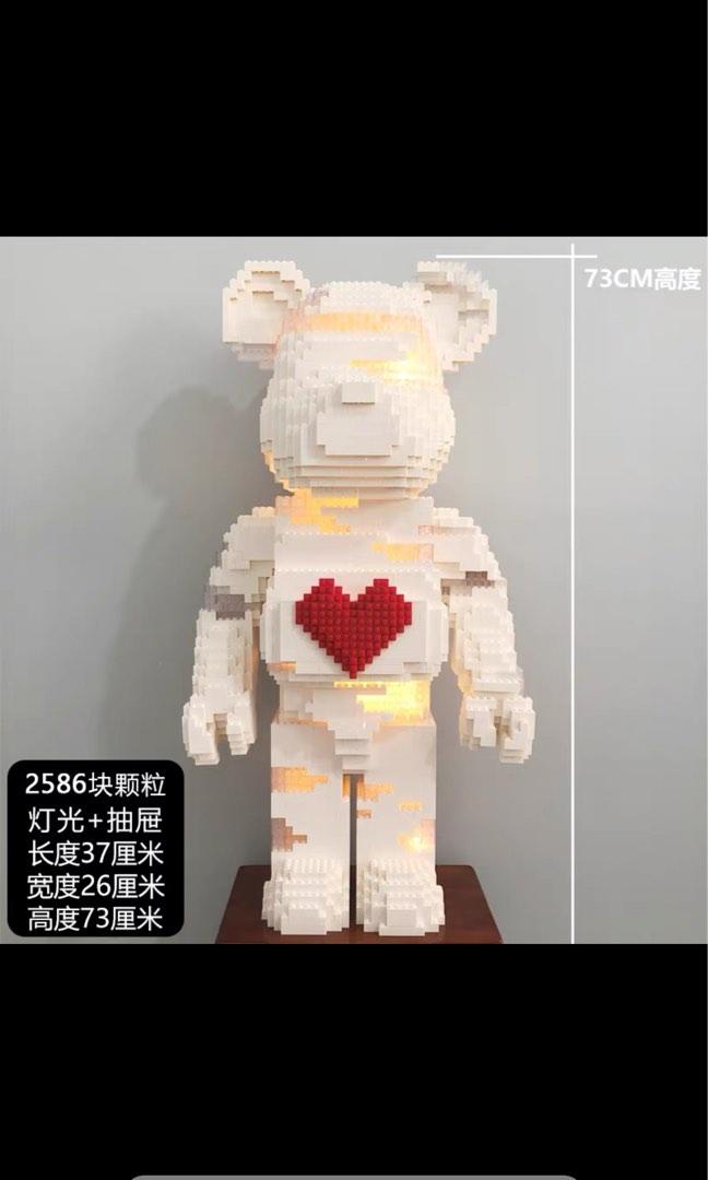 Lighted Brick bear DIY BIG SIZE, Hobbies & Toys, Toys & Games on Carousell