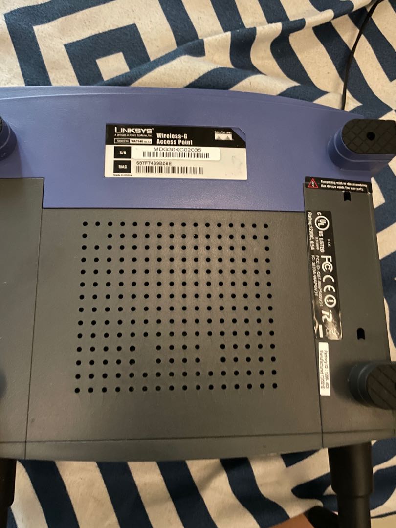 LINKSYS WAP54G Wireless-G Access Point, Computers & Tech, Parts ...