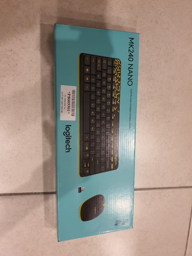 Logitech MK240 keyboard mouse set, Computers & Tech, Parts ...