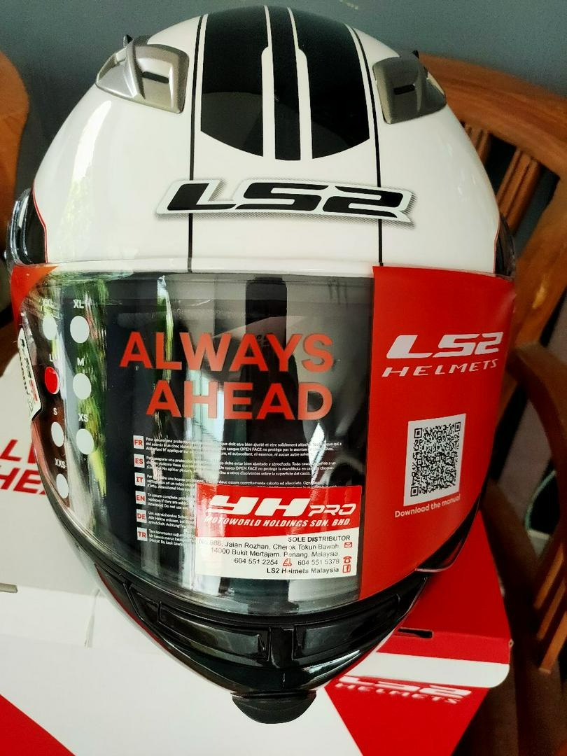 LS2 FF370 SHADOW WHITE FULL OPEN FACE MODULAR HELMET, Motorbikes on ...