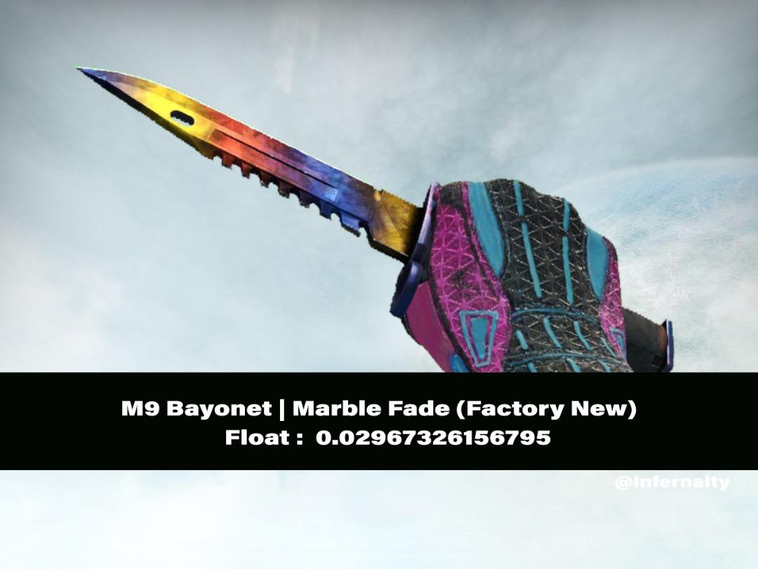 M9 Bayonet Marble Fade FN CSGO SKINS KNIVES, Video Gaming, Gaming ...