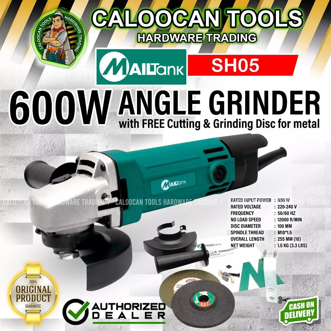 MAILTANK Japan 600W Angle Grinder (SH05) w/FREE Cutting & Grinding Disc for Metal, Commercial ...
