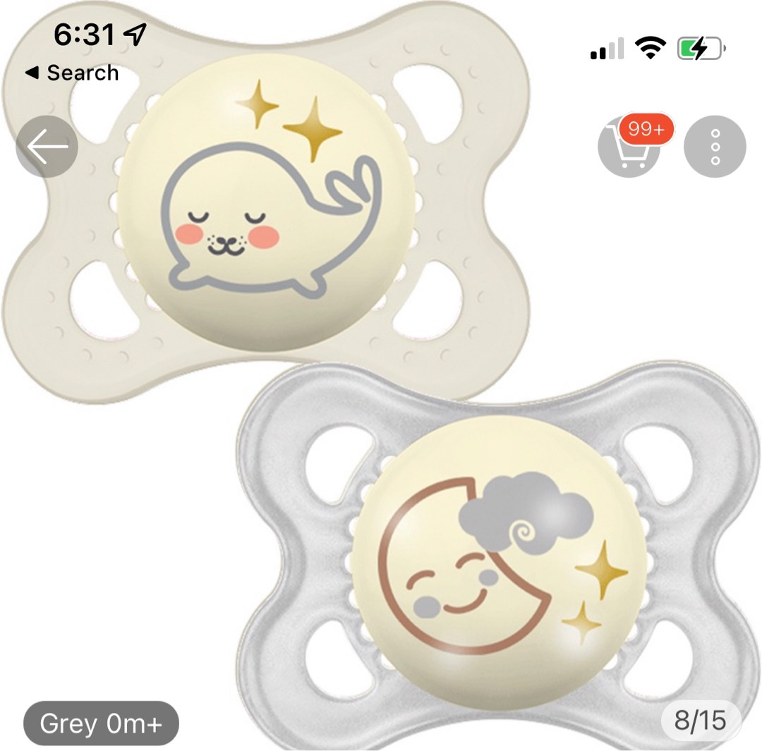 MAM Original Night Pacifiers 0m+, Babies & Kids, Nursing & Feeding ...