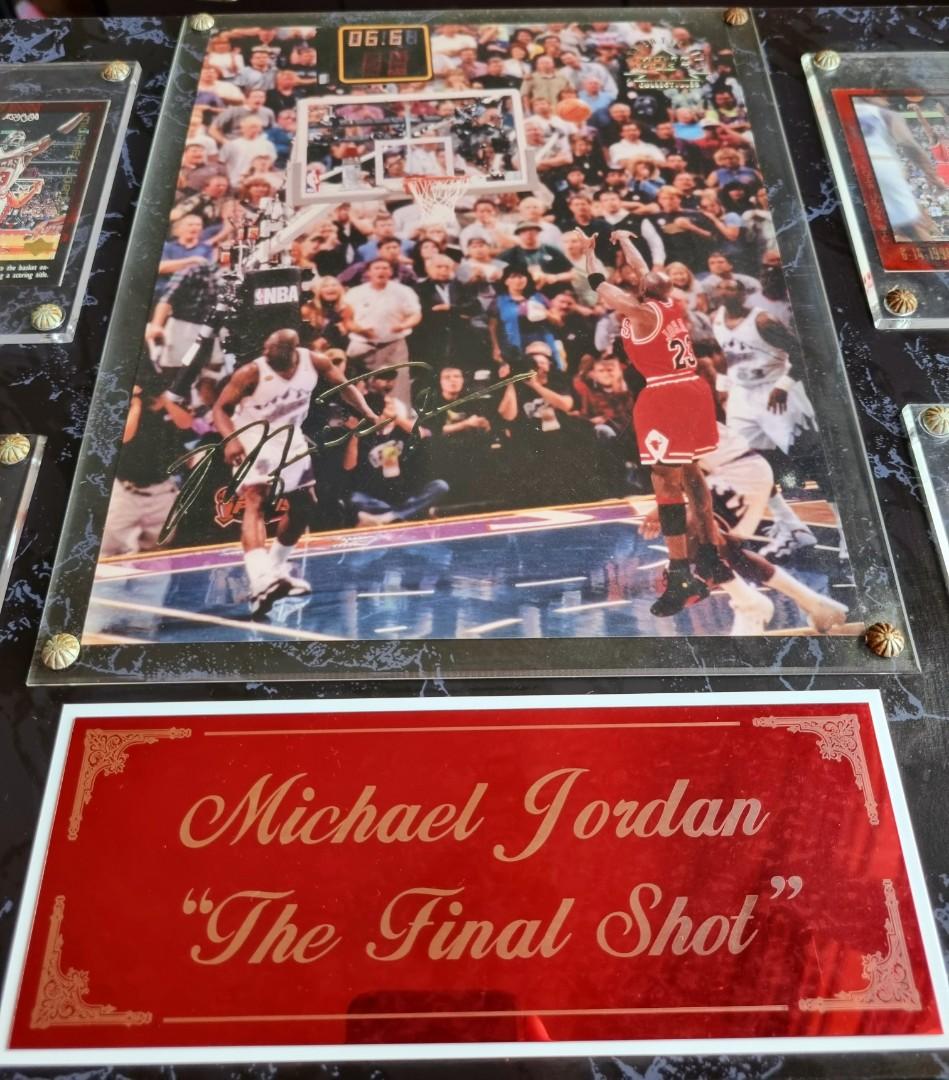 Michael Jordan Plaque - 'The Last Shot' (With duplicated Michael Jordan ...