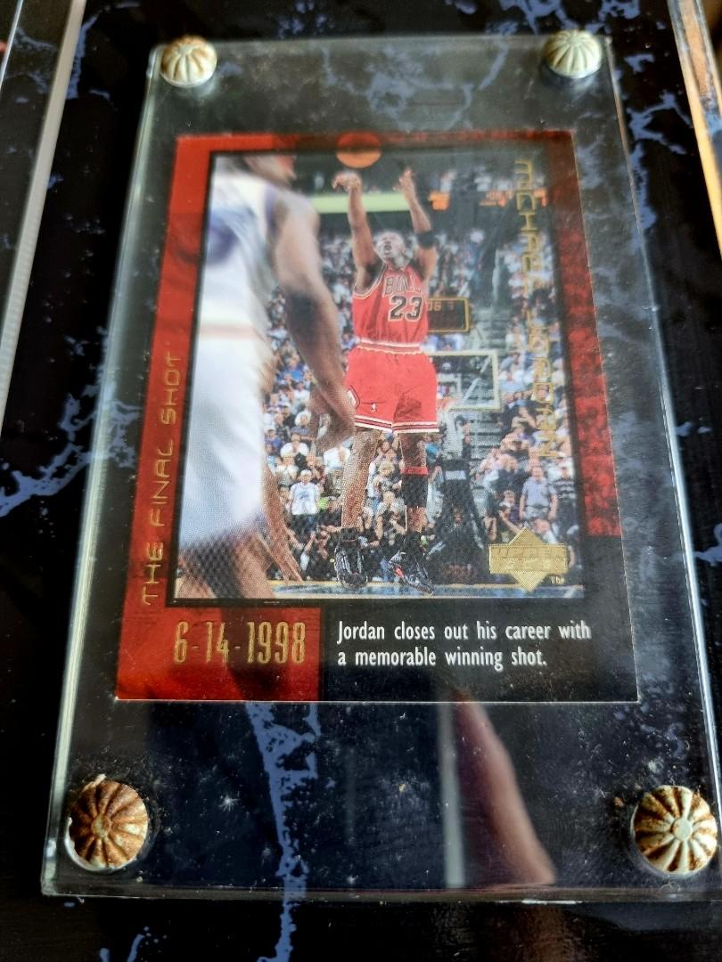 Michael Jordan Plaque - 'The Last Shot' (With duplicated Michael Jordan ...