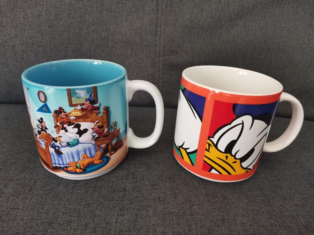 Mickey Mouse & Donald Duck Mug Set, Furniture & Home Living, Home Decor ...