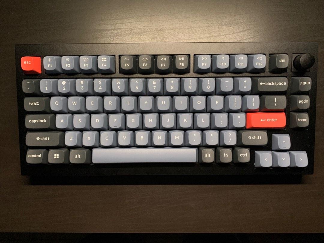 Modded Keychron Q1 v2 knob w/ Pro Red, Computers & Tech, Parts ...