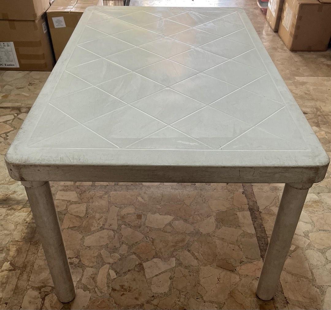 monobloc rectangular table, Furniture & Home Living, Outdoor Furniture ...