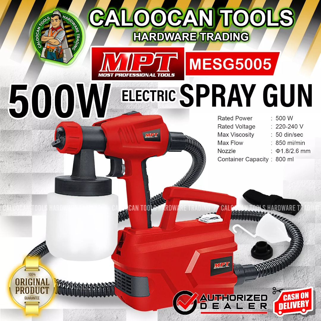 MPT Japan 500W 800ML Electric Spray Gun / Paint Spray Gun (MESG5005 ...