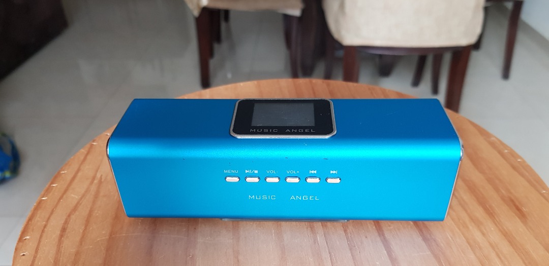 Music Angel JH-MAUK5B LCD Screen FM Radio Portable Speaker, Audio ...