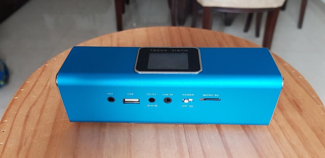 Music Angel JH-MAUK5B LCD Screen FM Radio Portable Speaker, Audio ...