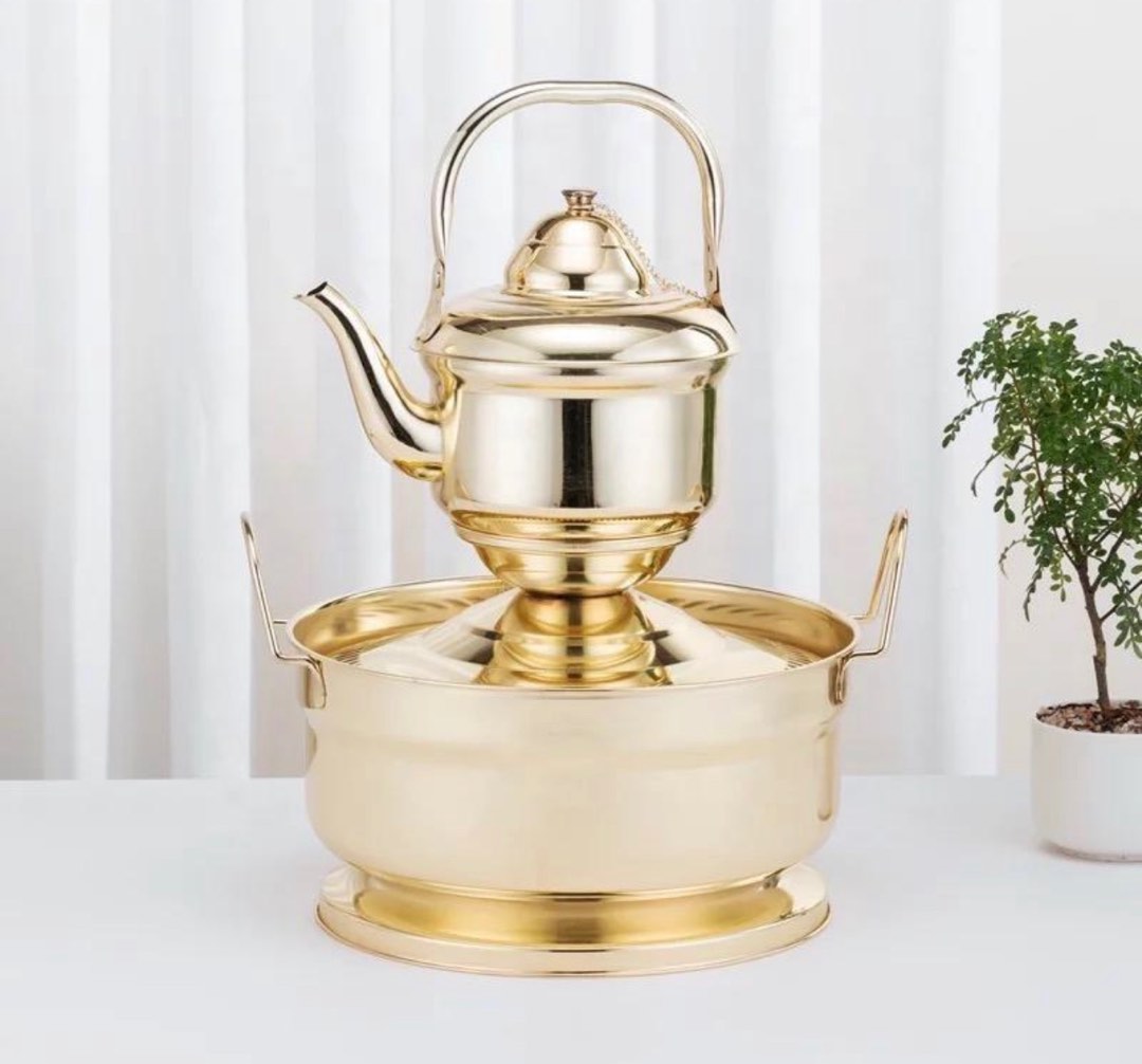 New Moroccan Gold Hand Washing Kettle, Furniture & Home Living ...