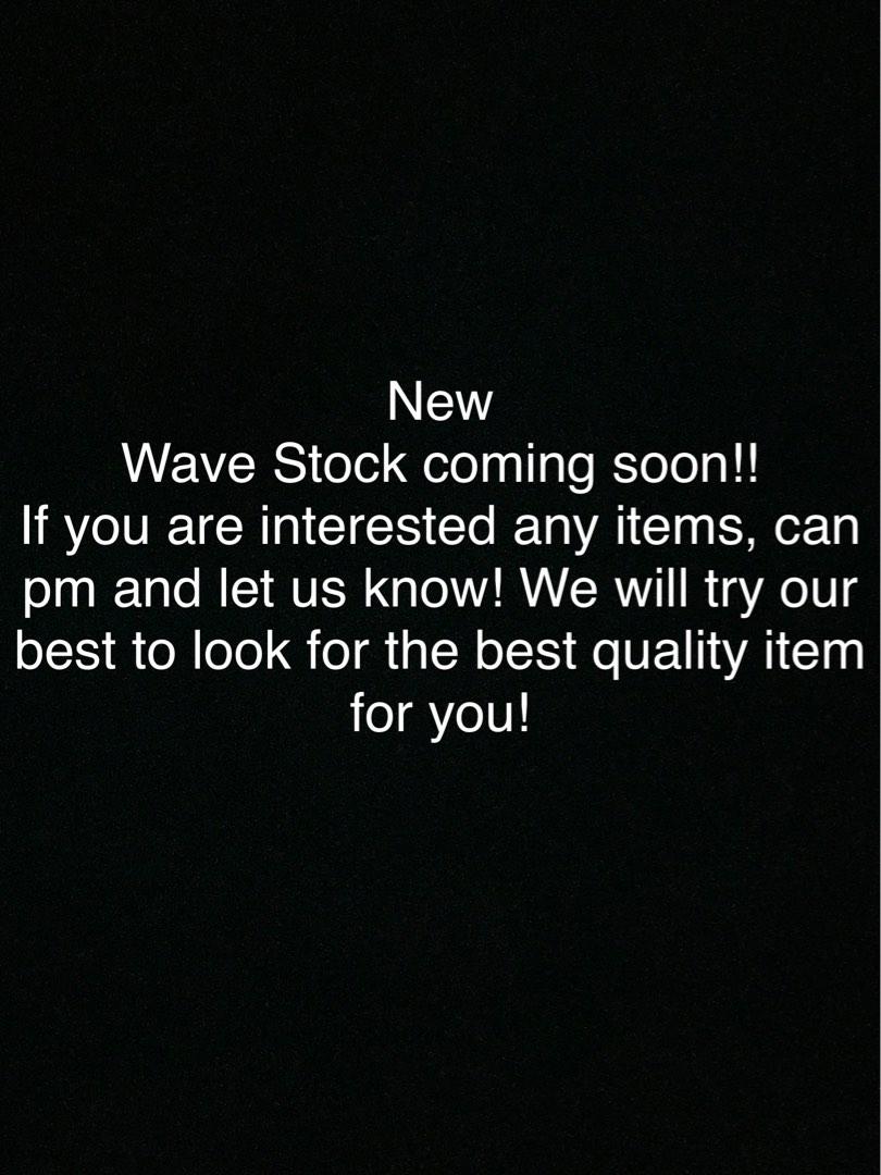 New Stock Coming Soon!, Announcements on Carousell