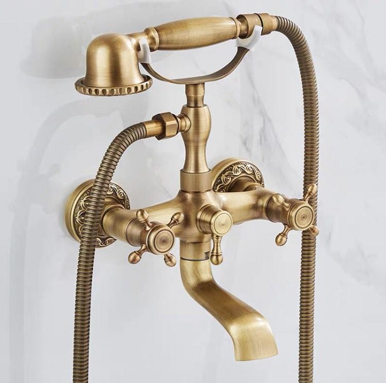 NEW Vintage Style Shower set, Furniture & Home Living, Bathroom ...