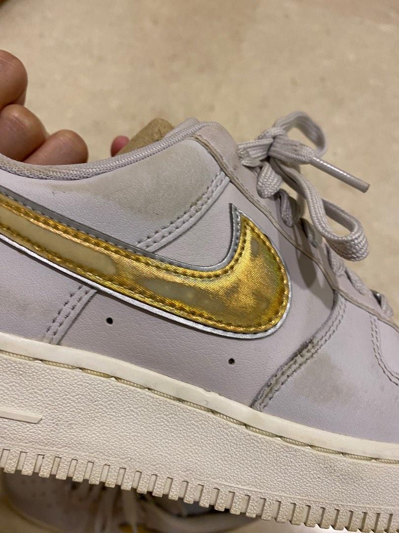 Nike Air Force 1 (Metalic Gold), Women's Fashion, Footwear, Sneakers on ...