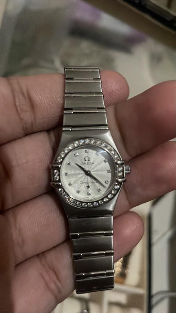 Omega Constellation Diamond Bezel Ladies, Luxury, Watches on Carousell