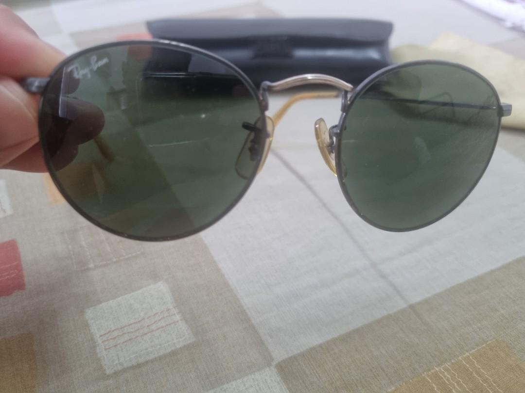 Original Rayban round metal silver, Men's Fashion, Watches ...