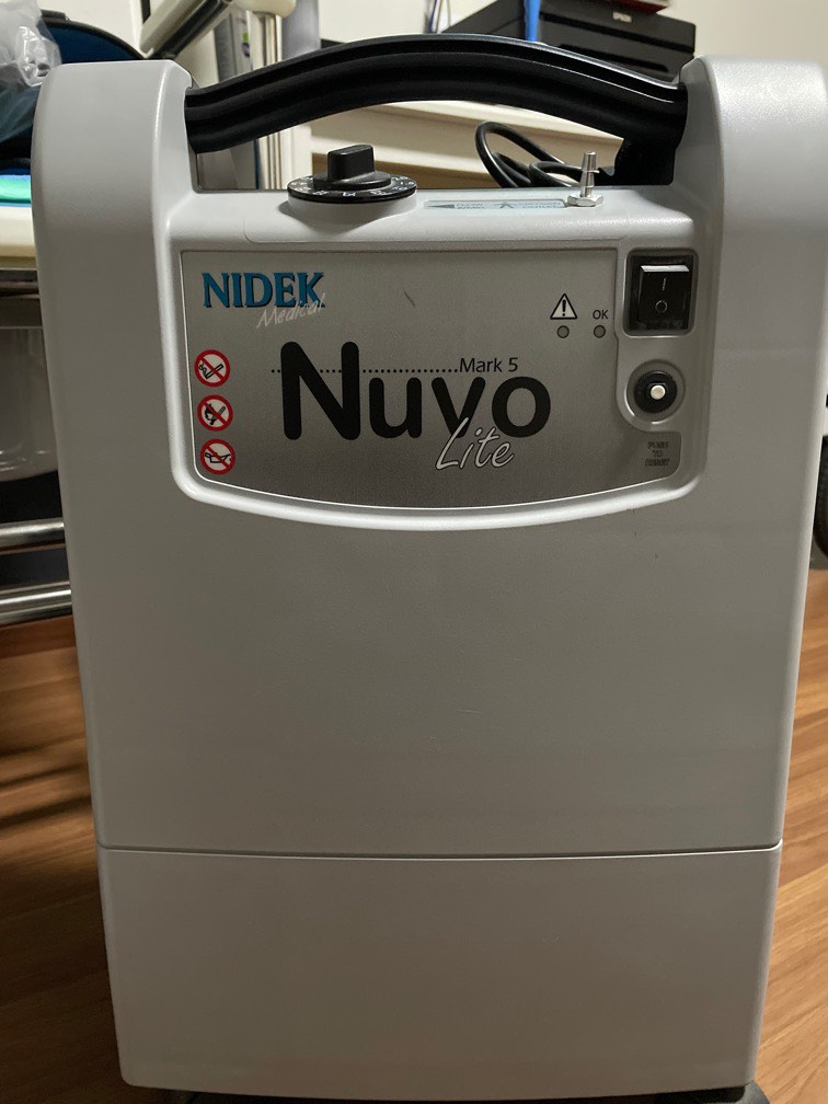 Oxygen Concentrator Nidek Nuvo Lite Mark 5, Health & Nutrition, Medical ...